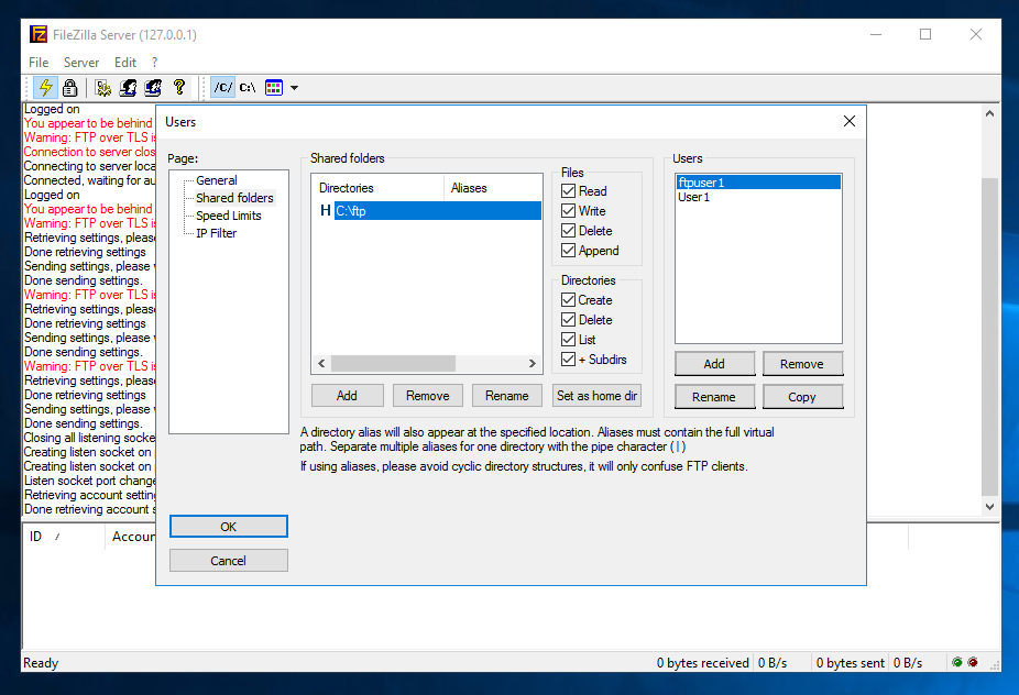 Guide – How To Start – Filezilla Secured FTP Server for Windows 2019