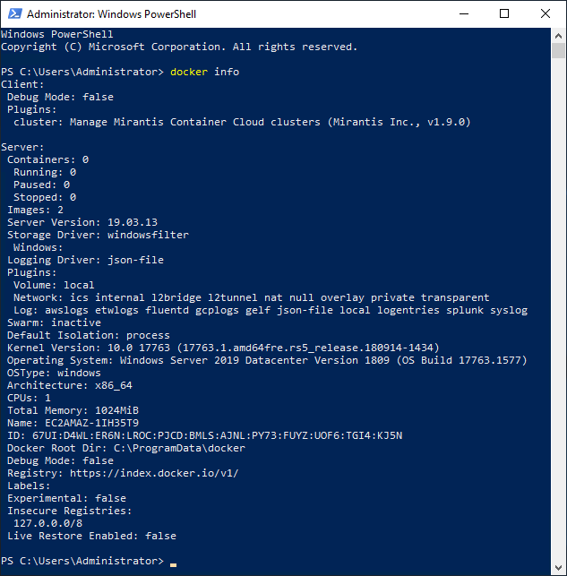 Guide – How To Start – Docker Engine – Enterprise on Windows Server ...