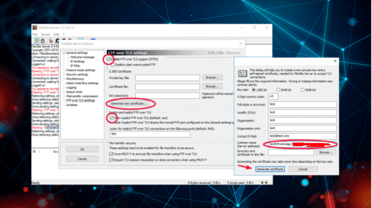 Guide – How To Start – Filezilla FTP over TLS Server on Windows Server ...