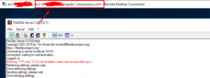 Guide – How To Start – Filezilla FTP over TLS Server on Windows Server 2019 on Amazon