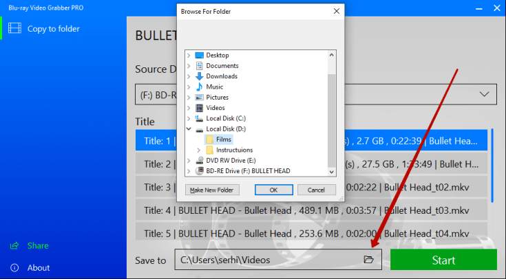 Blu-ray Video Grabber Pro — Usage guidelines